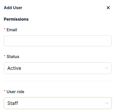 After adding a new user, the account information will be displayed in ...